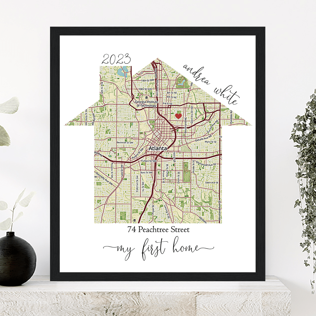 Personalized Custom Home Map - The Perfect Gift for Any Occasion – Map ...
