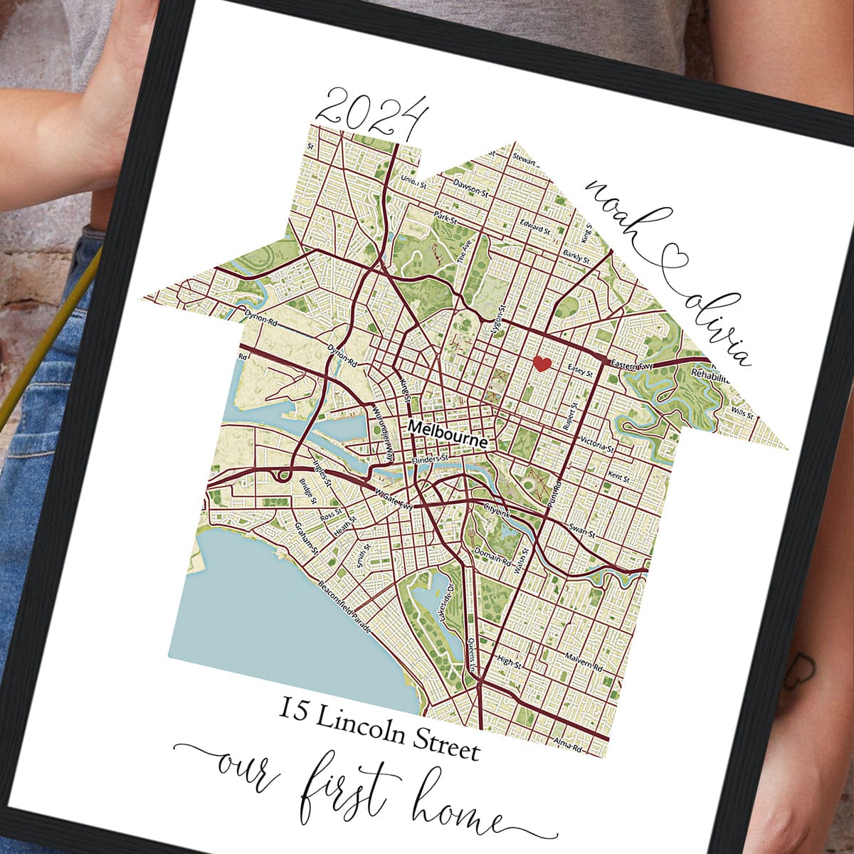 Personalized Custom Home Map - The Perfect Gift for Any Occasion – Map ...